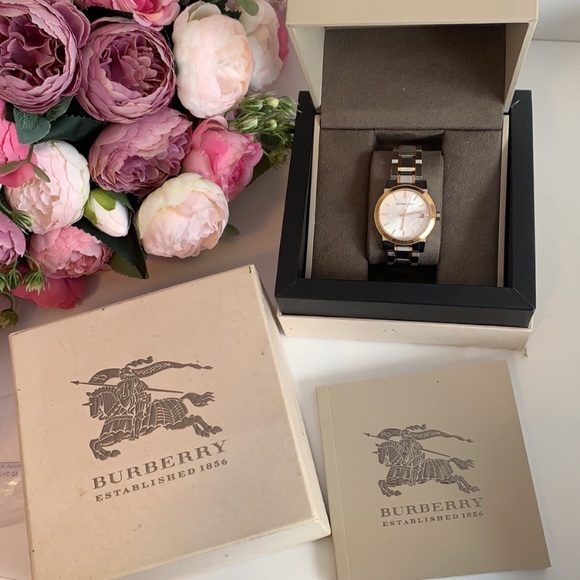 Burberry | Accessories | Authentic Burberry Woman Watch With Box And ...